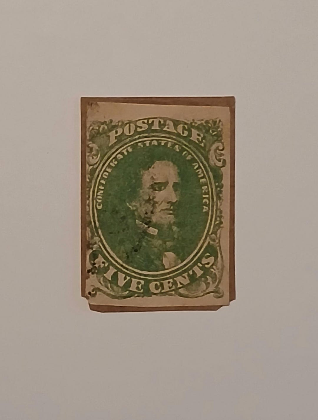 Rare Confederate 1861 Used on Paper Green CSA 1-AB Stone AB - Etsy