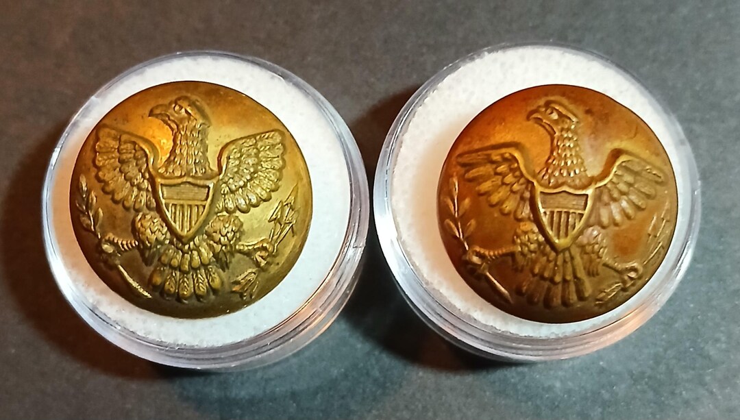 Post Civil War 1866-1875 U.S. Army General Service Pair of Coat Buttons ...