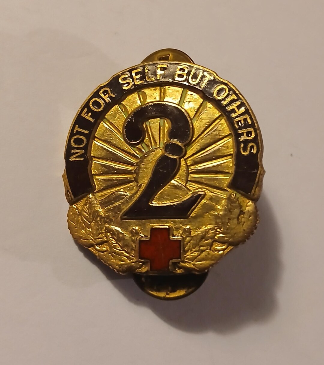 Original C.1970's Vietnam War Era Brass & Enamel 2nd General Hospital ...
