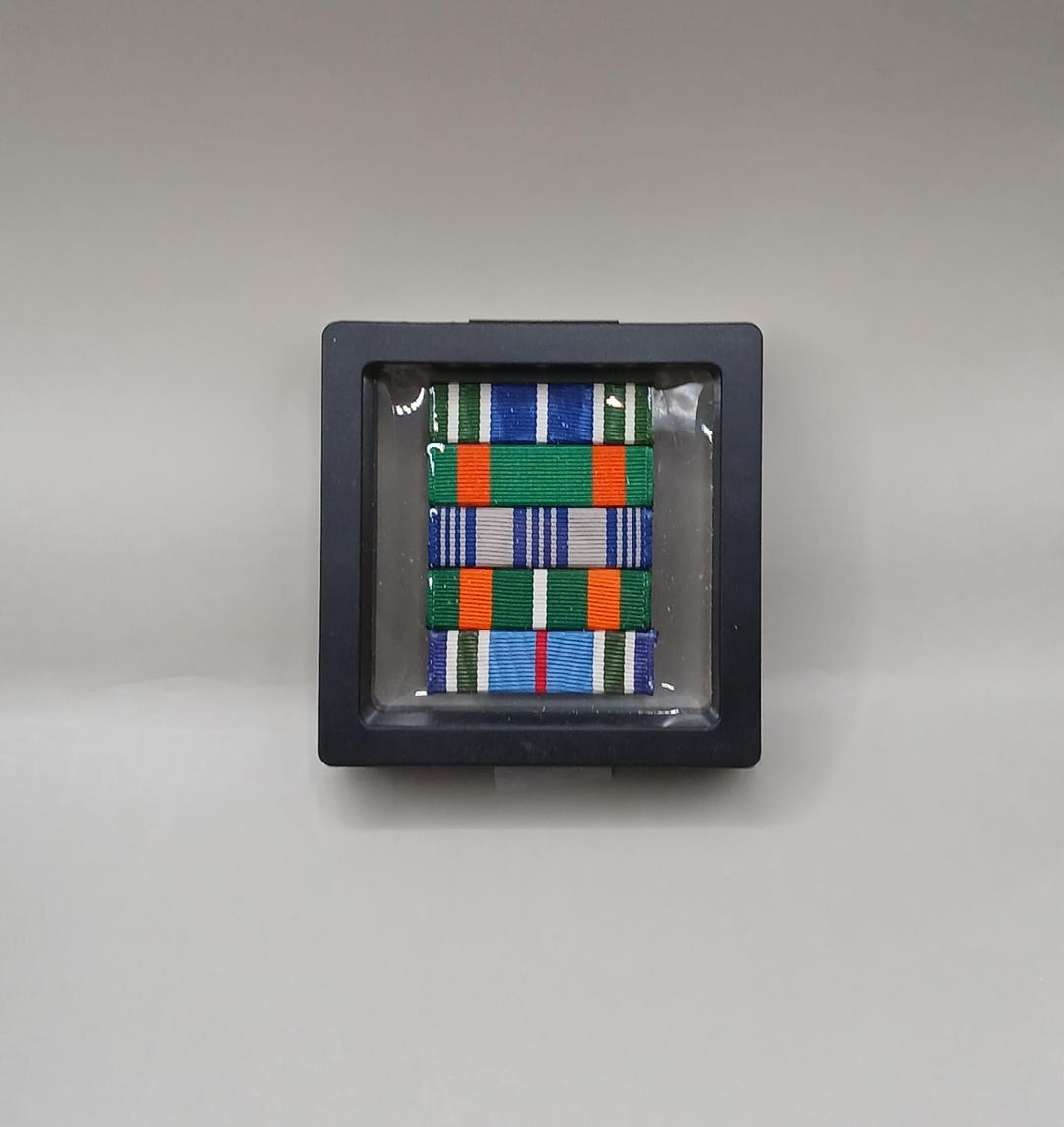 Vtg U.S. Military 5pc Complete Service Branch Achievement Award Ribbon ...