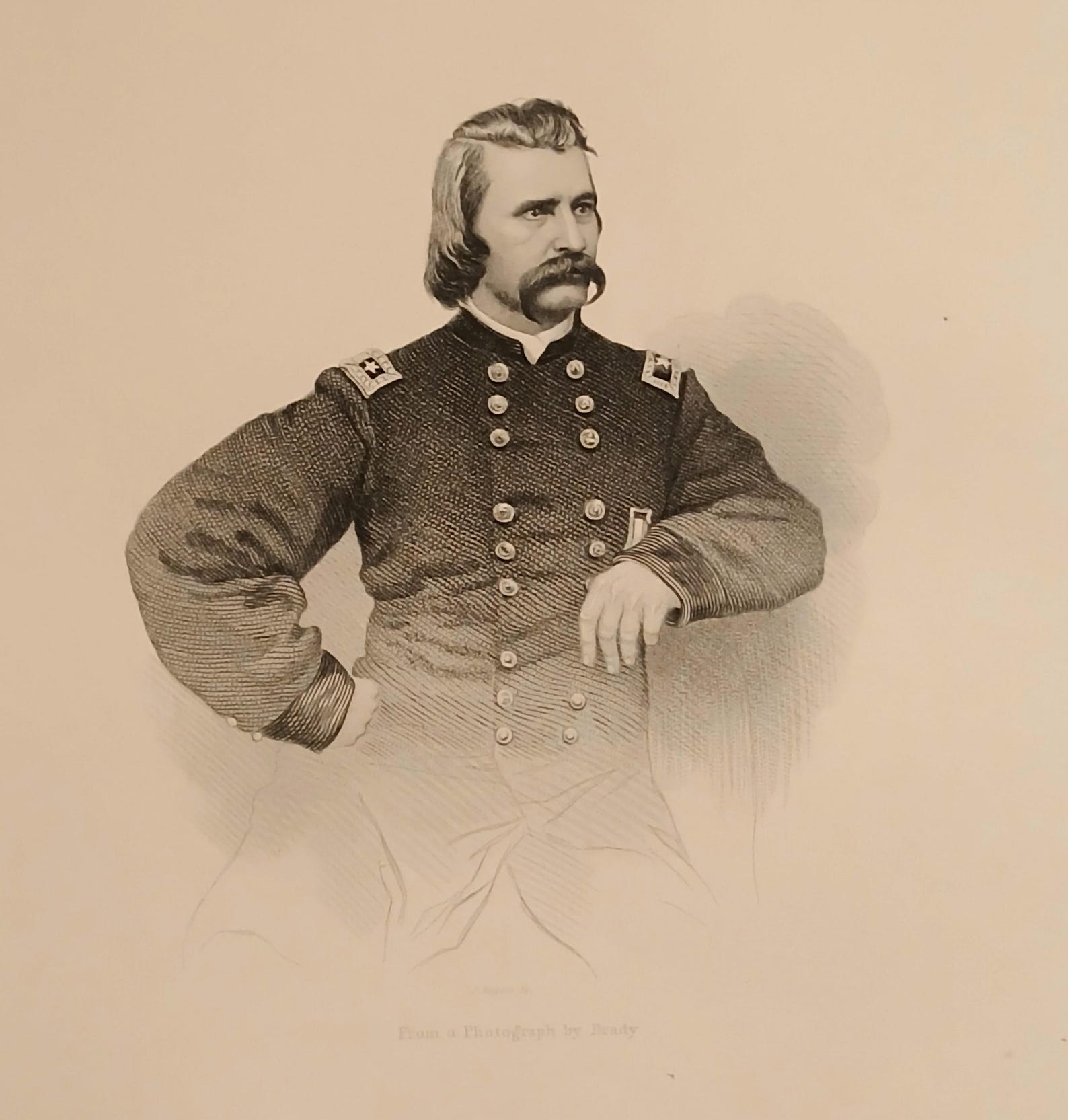 Antique 1866 Civil War Portrait of Union Major General John A. Logan by ...