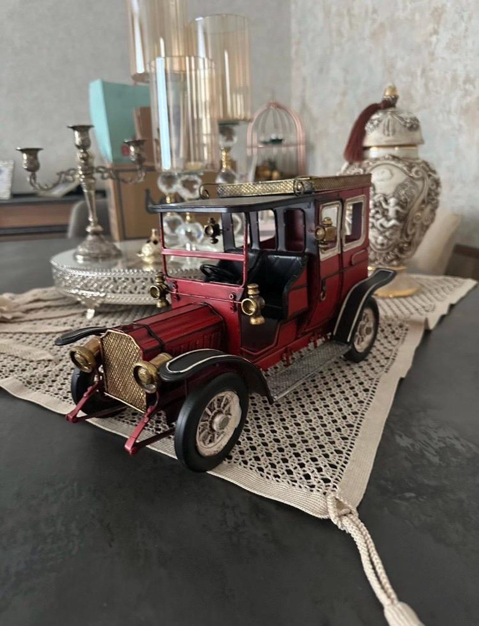 Vintage Model Handmade Big Size Decorative Old Model Car. Art ...
