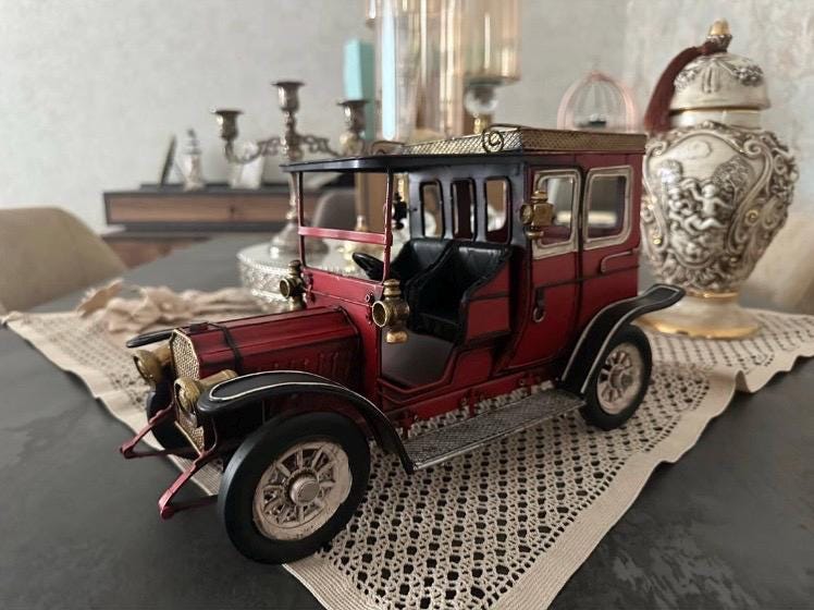 Vintage Model Handmade Big Size Decorative Old Model Car. Art ...