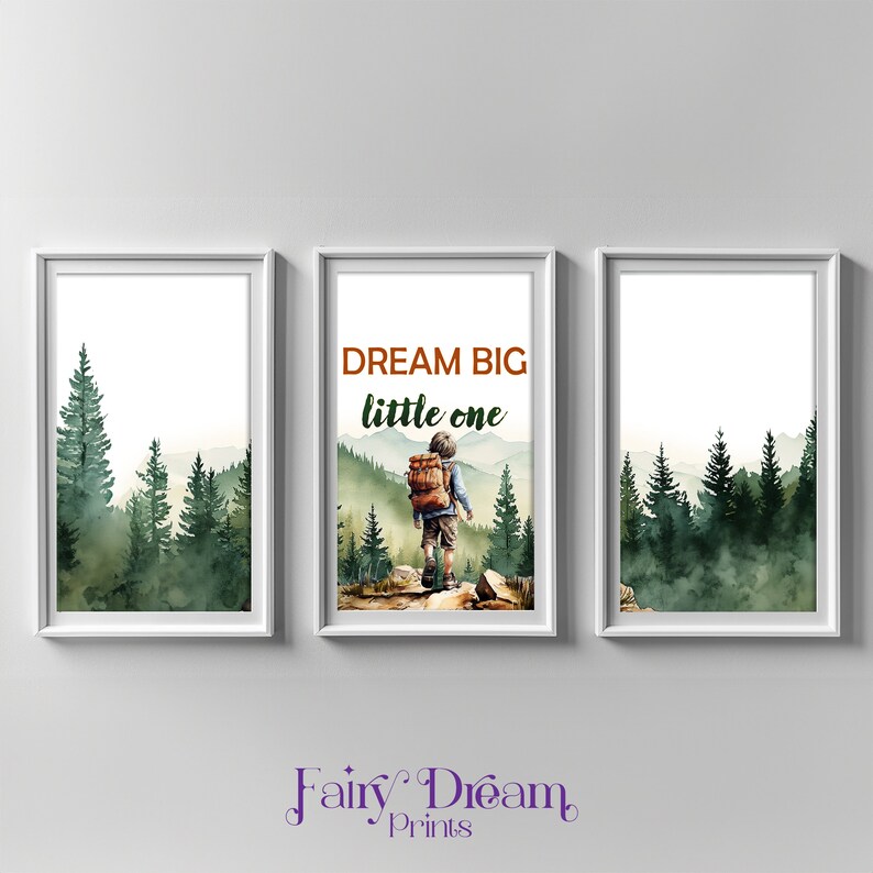 Adventure Nursery Decor, Mountain Theme Nursery, Nature Toddler Room ...