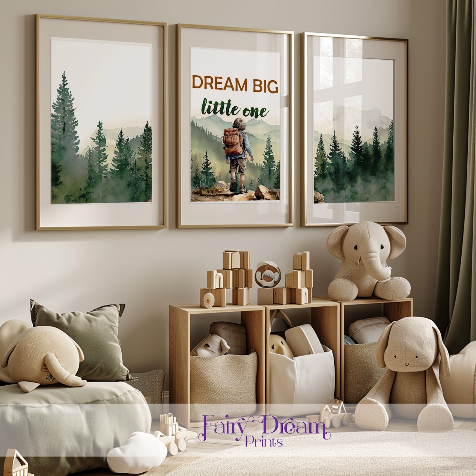 Adventure Nursery Decor, Mountain Theme Nursery, Nature Toddler Room ...