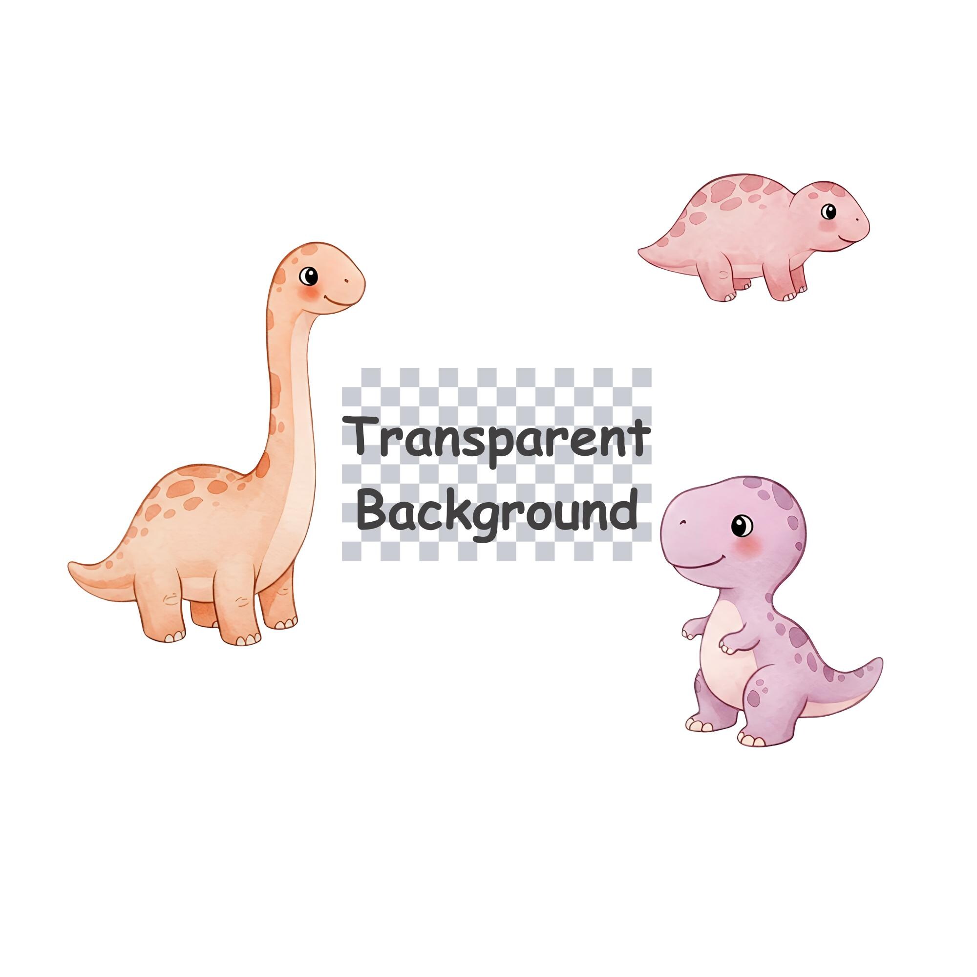 Dinosaurs Watercolor Clipart, 22 High Quality Transparent PNG ...