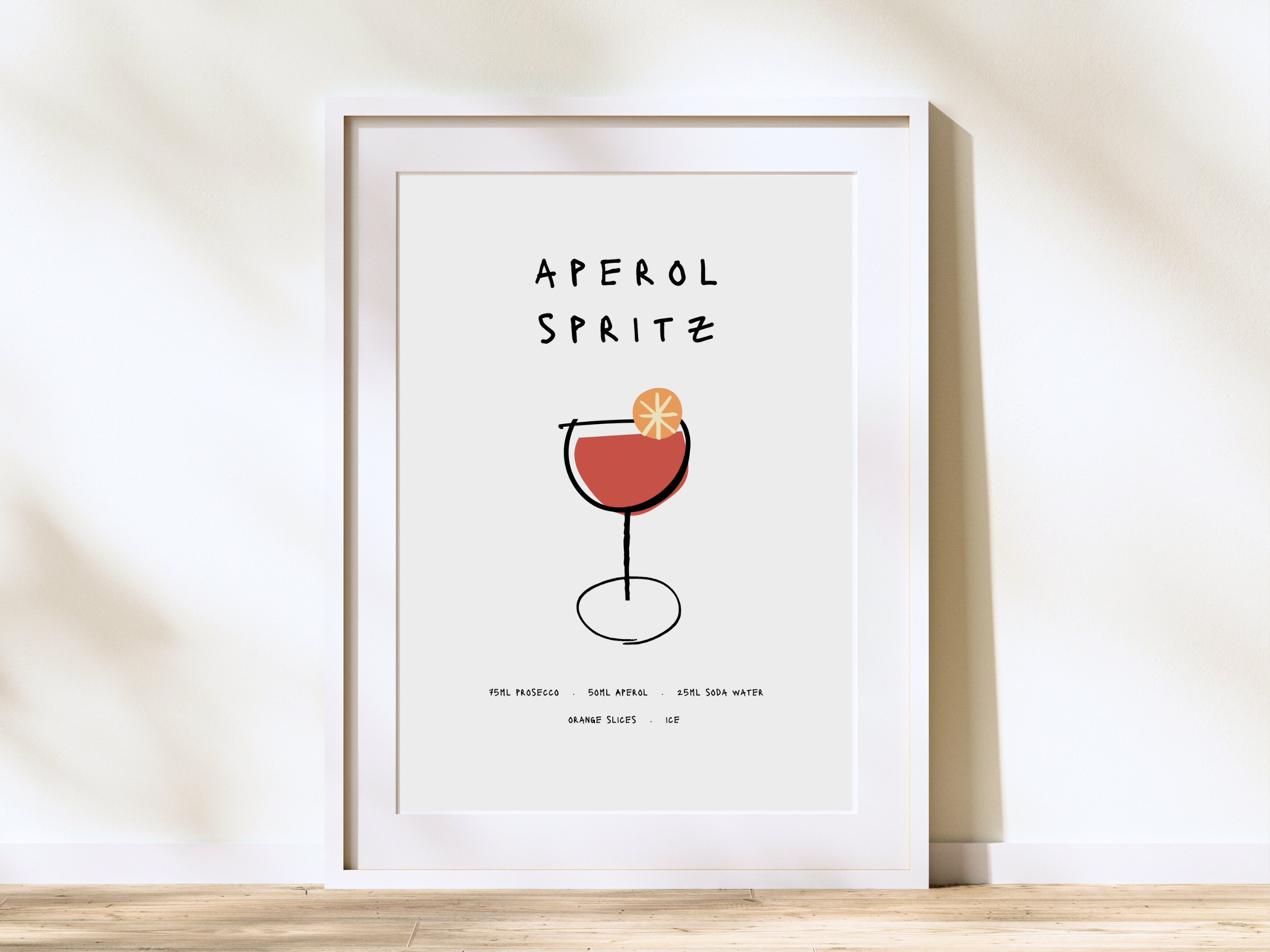 Aperol Spritz Poster Digital Download Wall Art Beautiful Art Cocktail ...