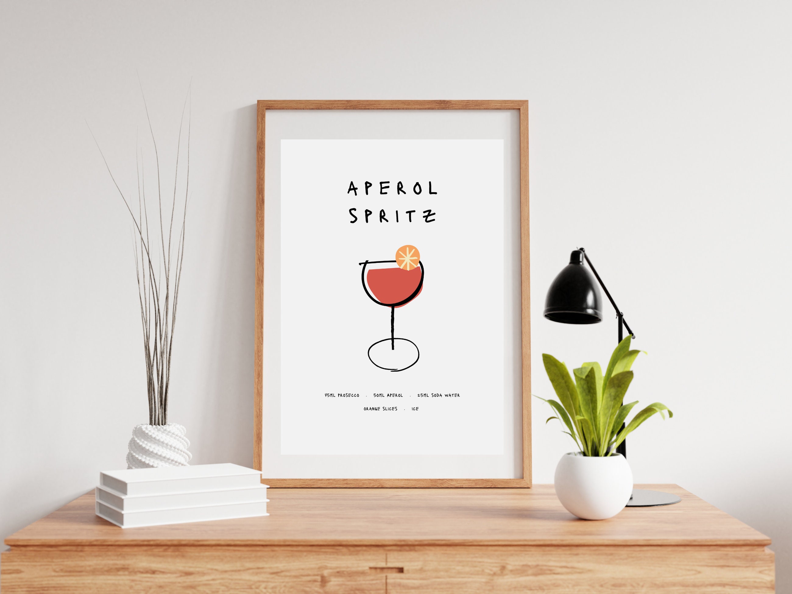 Aperol Spritz Poster Digital Download Wall Art Beautiful Art Cocktail ...