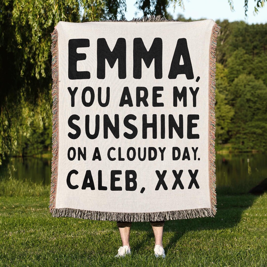 Custom You Are My Sunshine Blanket, Heartfelt Blanket, Sentimental ...