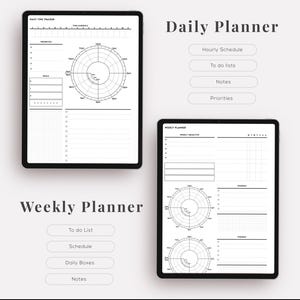 Printable Daily and Weekly Planner Inserts | Time Management, Task ...