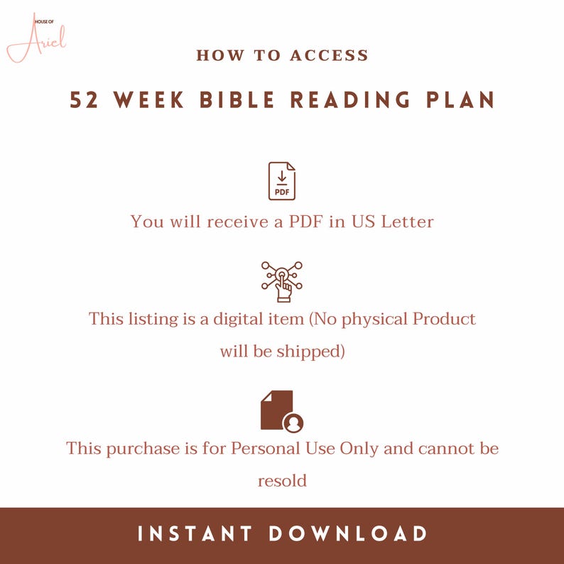 52-week Bible Reading Plan Printable | Weekly Guided Scripture Study ...