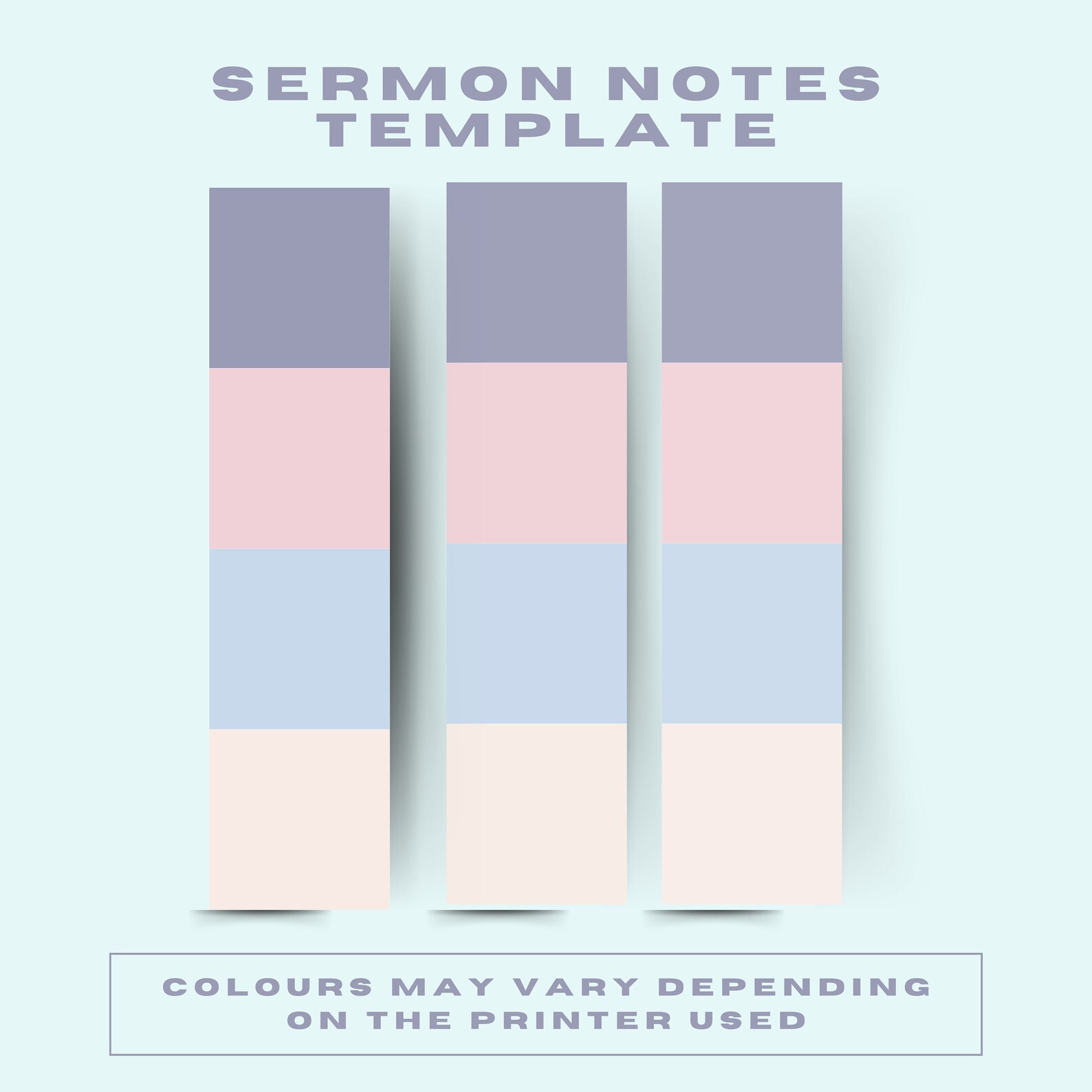 Printable Sermon Note - Etsy