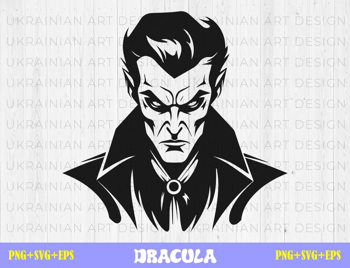Count Dracula Vector Art, Dracula SVG, Vampire Svg, Halloween Svg ...