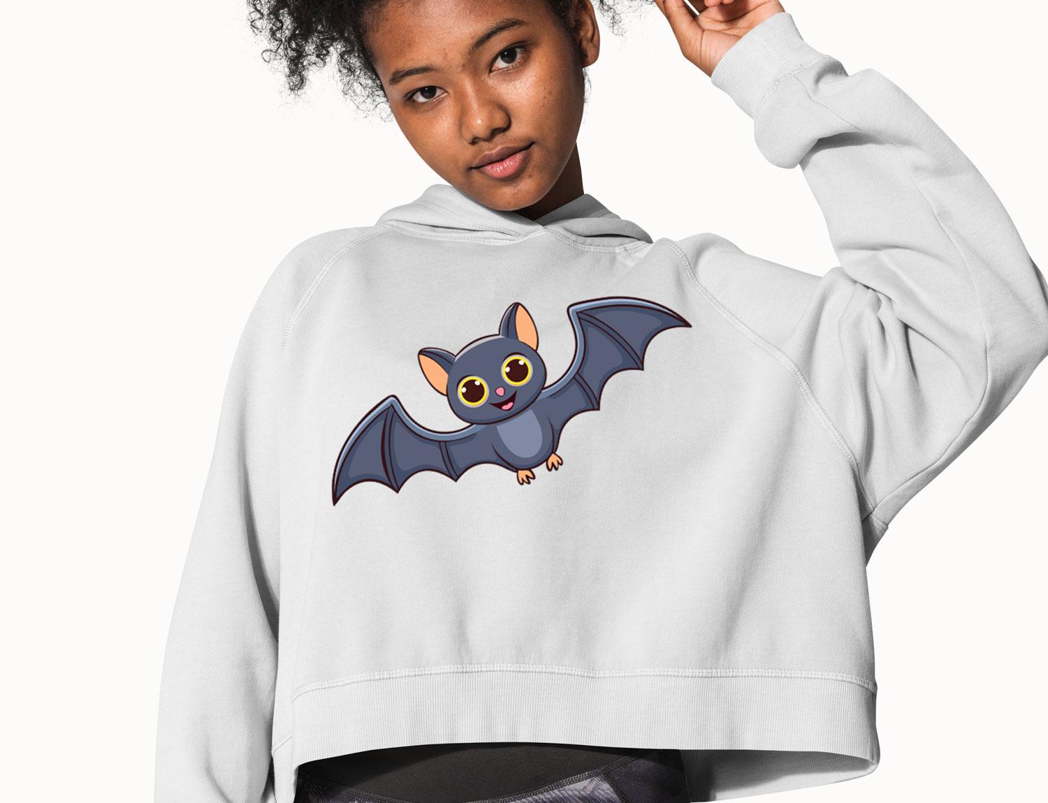 Cute Cartoon Bat PNG Vector Clipart, Halloween Clipart, Funny Bat ...