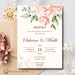 Editable Nikkah Invitation Template Digital Nikha Invitation Card Peach ...