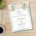 Green Muslim Wedding Welcome Sign Floral Green & White Editable Nikkah ...
