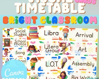 Tropical Botanical Schedule Cards - Classroom Timetable - Editable ...