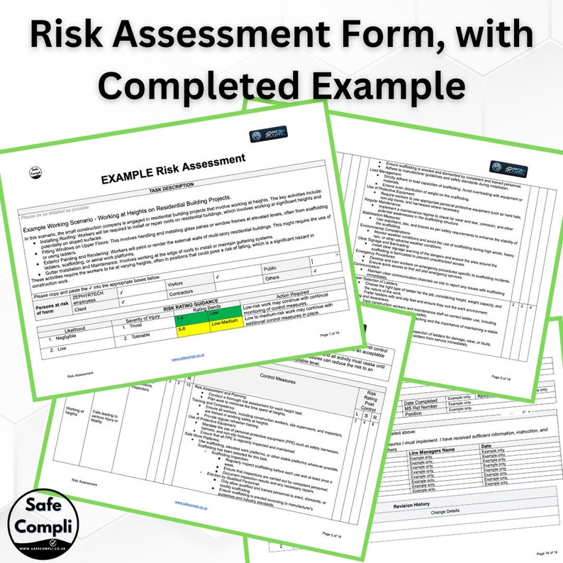 Workplace Risk Assessment Toolkit - Etsy