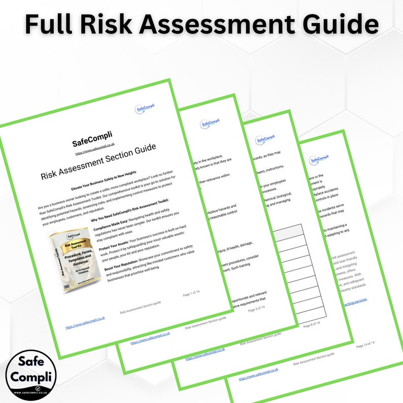 Workplace Risk Assessment Toolkit - Etsy