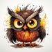 Angry Owls Clip Art, 8 Illustrations, Use for Scrapbooking, Wall Art ...