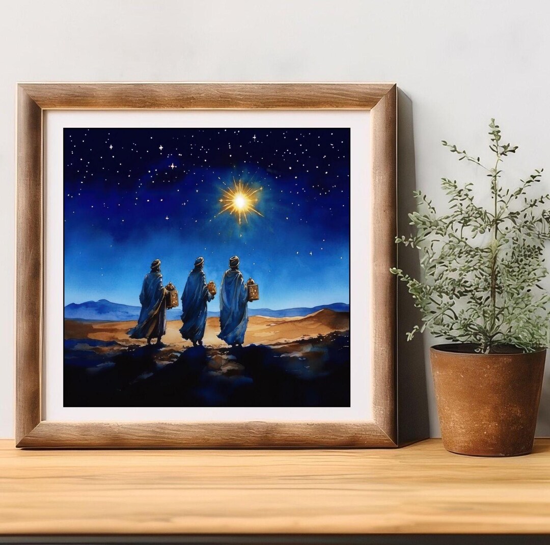 Three Wise Men Christmas Digital Download Print, Christian Wall Art ...