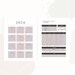 Boho Aesthetic 2024 Planner Calendar - Etsy