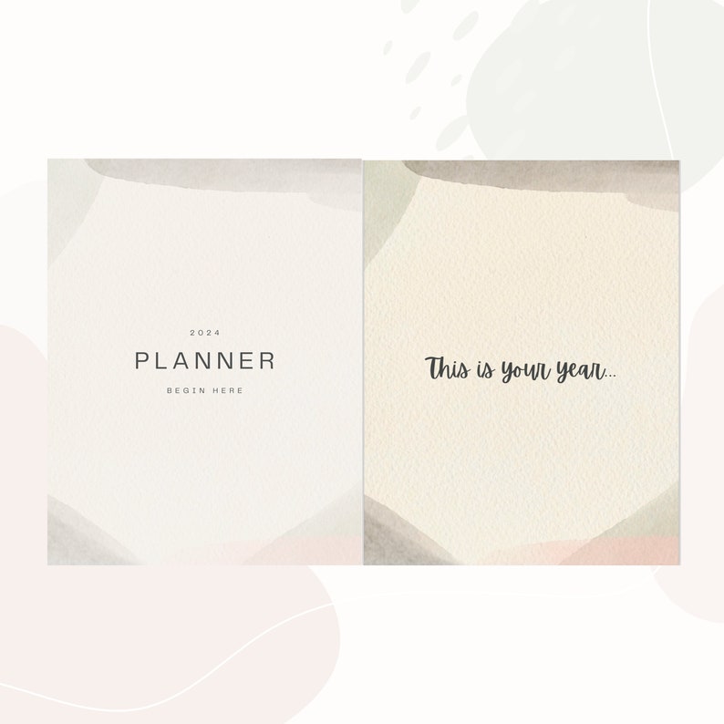 Boho Aesthetic 2024 Planner Calendar - Etsy