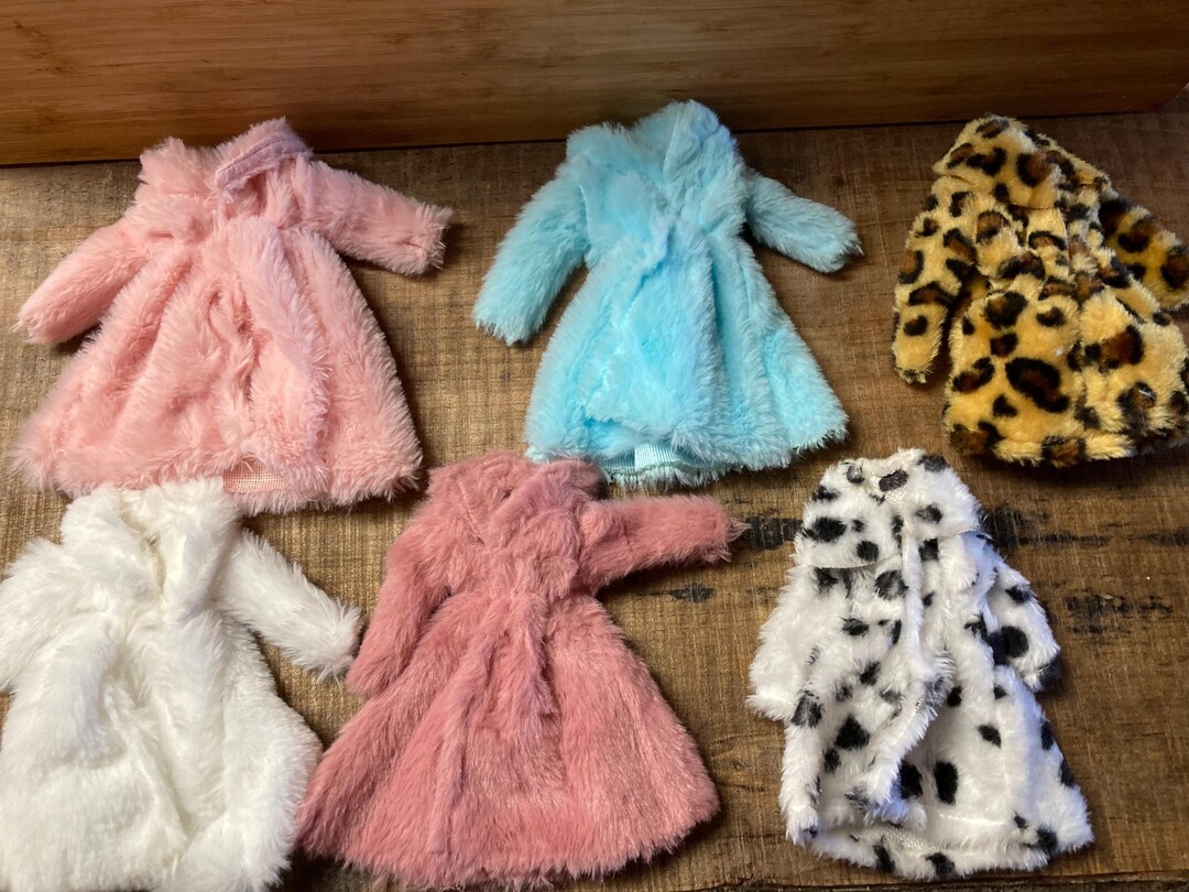 Barbie Doll Winter Fur Coats/ Barbie Doll Clothing/ Barbie Doll Outfits ...