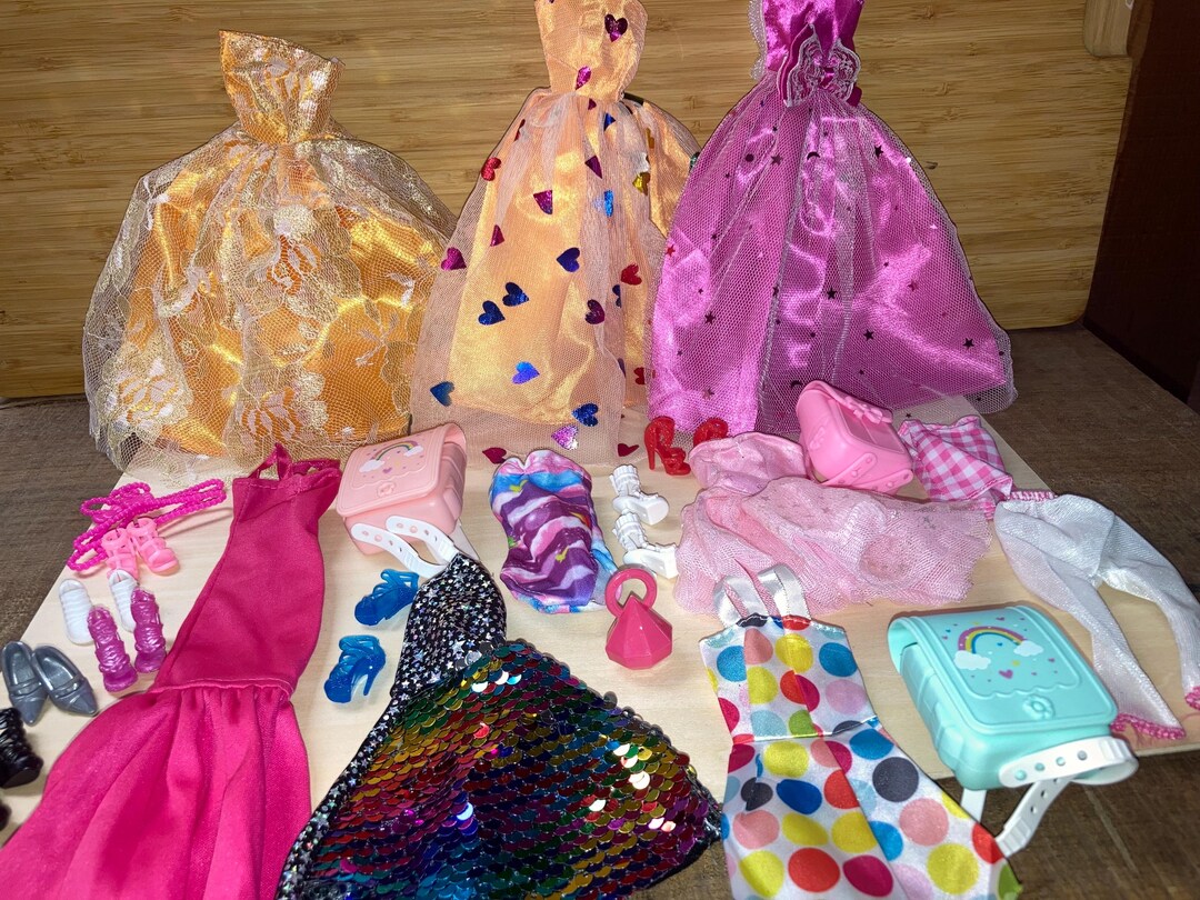 Barbie Doll Clothing Barbie Doll Dresses Barbie Doll Gown Etsy