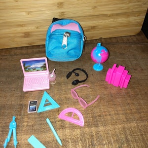 Barbie Doll Playset/ Barbie School Supplies/ Barbie Accessories - Etsy