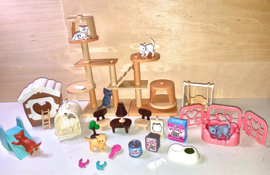 Barbie Doll Kitty Playset/barbie Doll Pets/ Barbie Doll Cats and ...