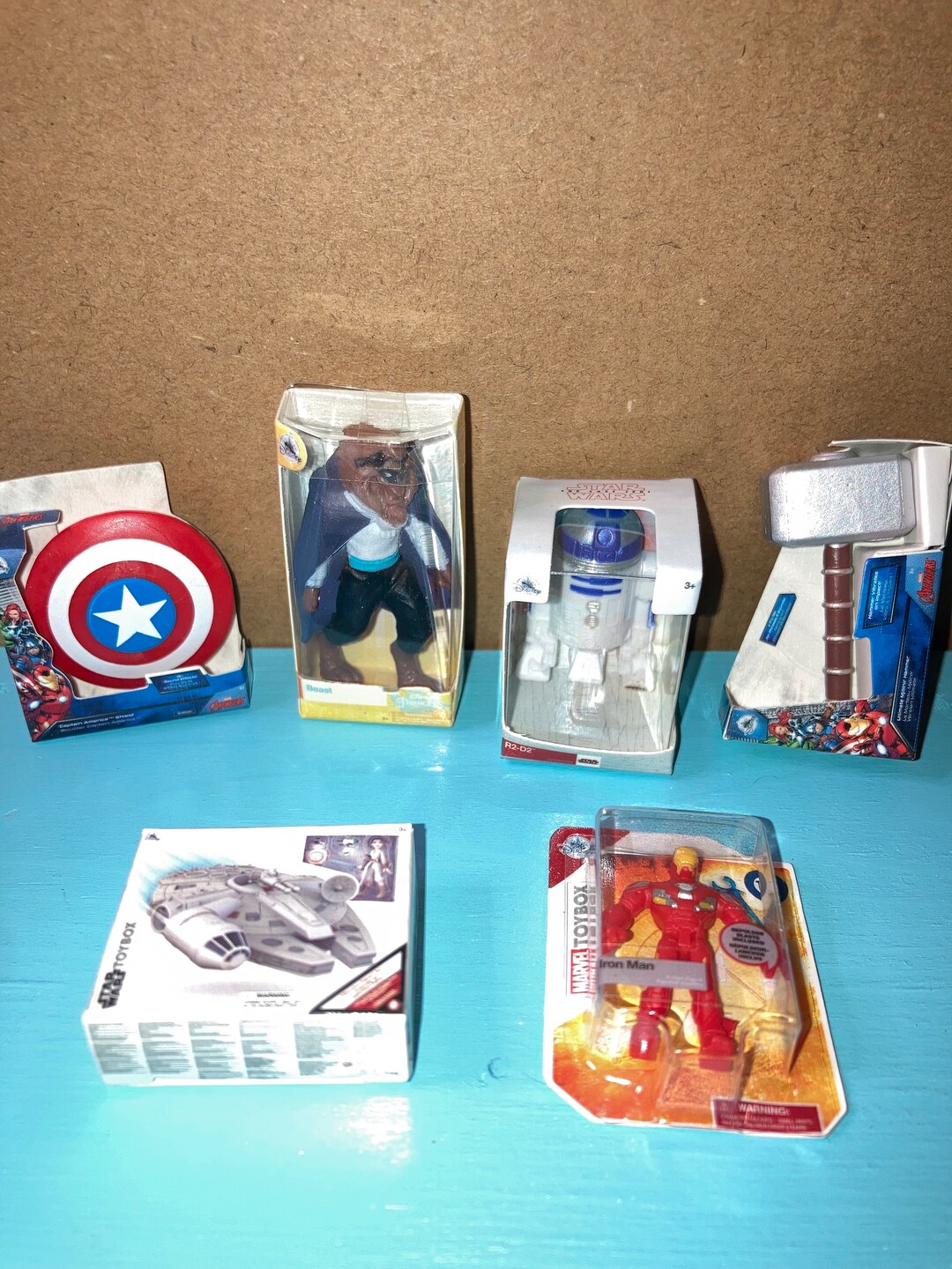 Miniature Disney Toys R2D2 Iron Man the Beast and More - Etsy
