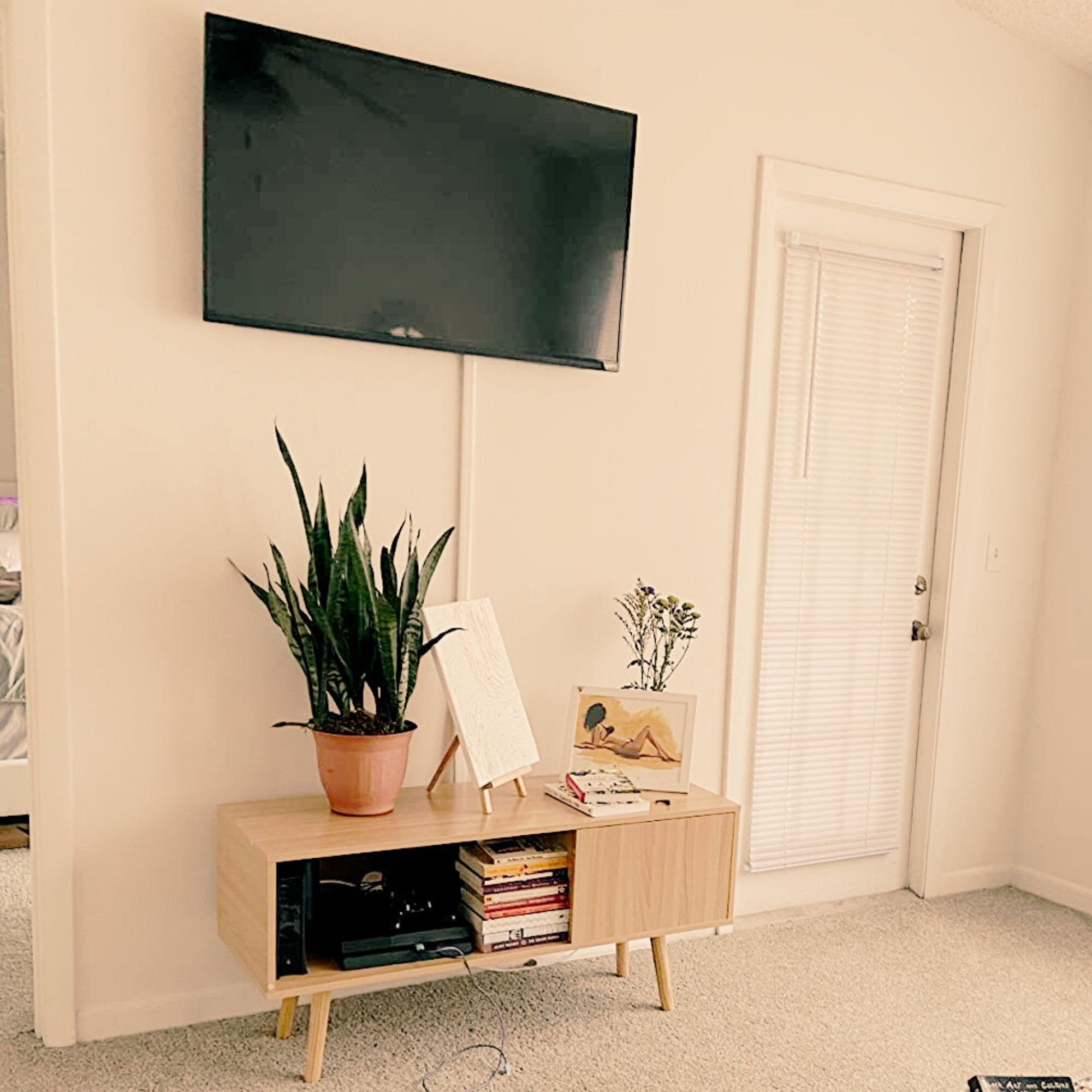 Oak Wood TV Unit & Console Handcrafted Modern and Unique Design TV ...