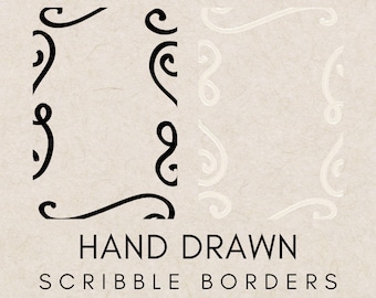 Wavy Squiggle Border Illustration PNG Hand Drawn Wavy Curly Frame ...