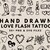 Love Heart Flash Tattoo Bundle, Bachelorette Illustrations, Heart ...