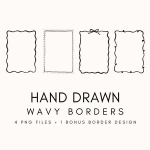 Wavy Squiggle Border Illustration PNG Hand Drawn Wavy Curly Frame ...