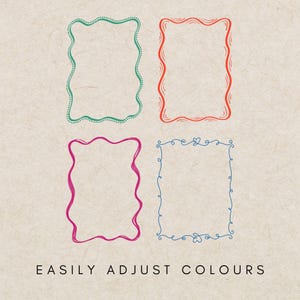 Quirky Wavy Scribble Border Illustration PNG SVG - Hand Drawn Wavy ...