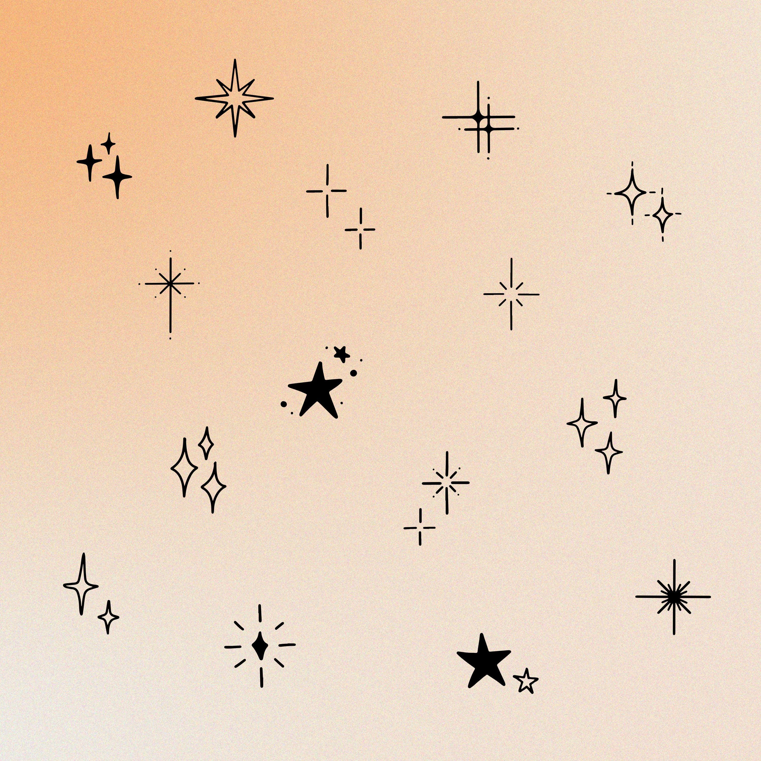 Star Sparkle Glitter Twinkle Bundle, Sparkle Clipart, Sparkle SVG ...