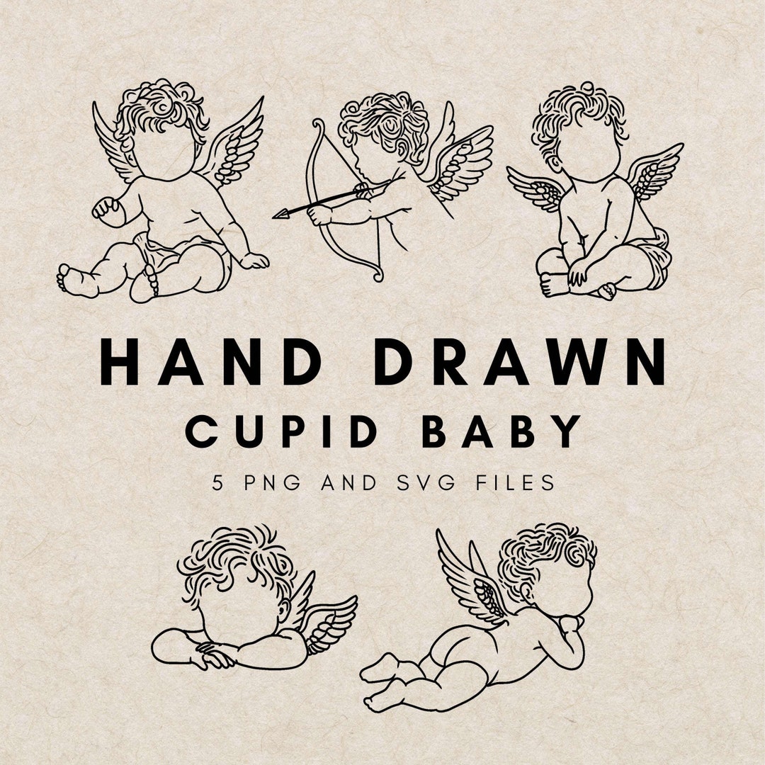 Cherub Vector Clipart, Faceless Cupid PNG, Valentine's Angel Art, Greek ...