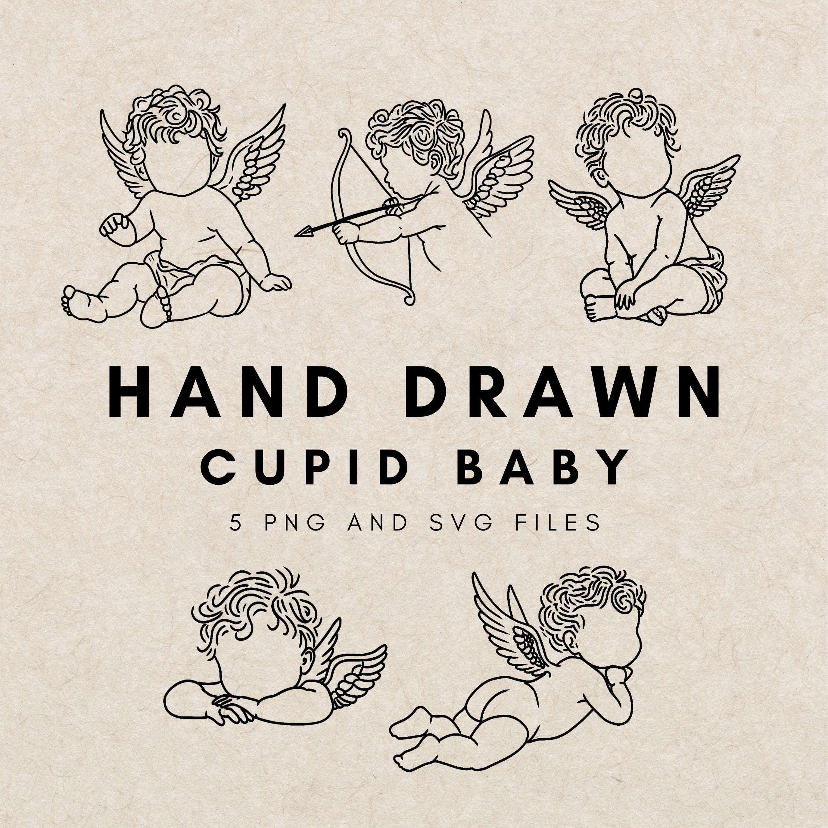 Cherub Vector Clipart, Faceless Cupid PNG, Valentine's Angel Art, Greek ...
