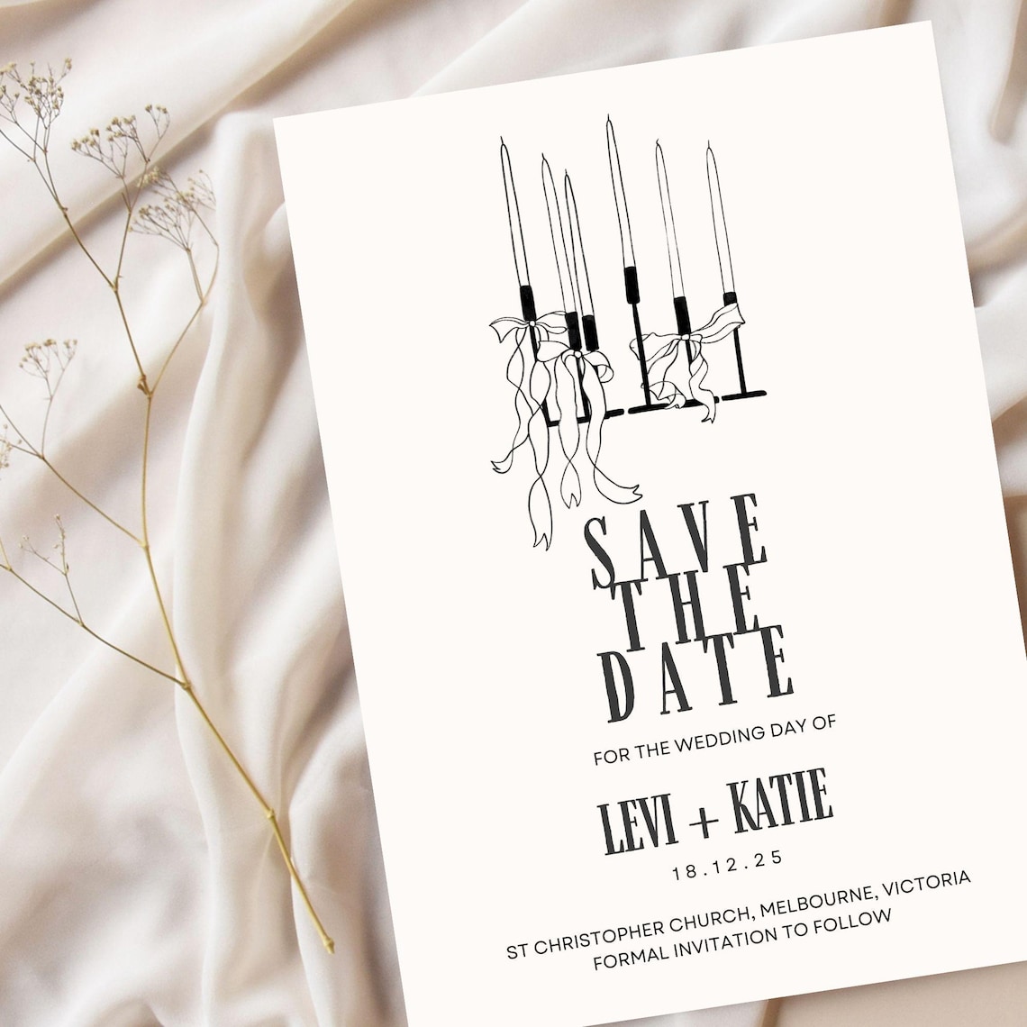 Hand Drawn Taper Clipart, Candle Illustration, Drawing Modern Bow ...