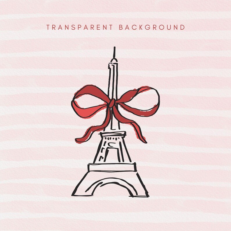 Paris Eiffel Tower Clipart, French Clipart Illustration, Whimsical ...