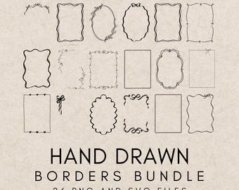 Quirky Wavy Scribble Border Illustration PNG SVG - Hand Drawn Wavy ...