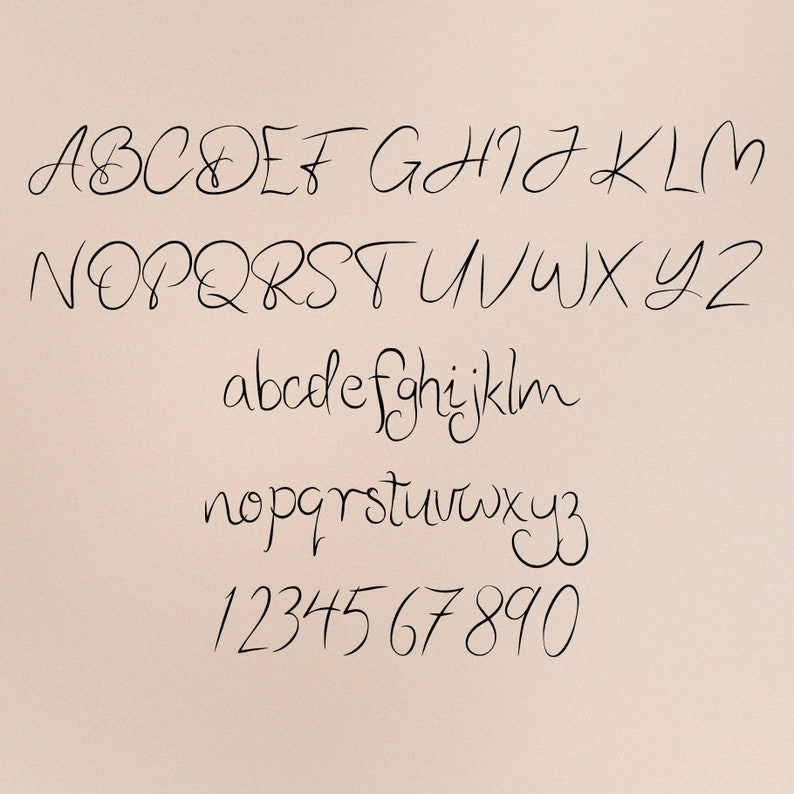 High Tea Style Font, Quirky Calligraphy, Scribble Font, Sans Serif Font ...