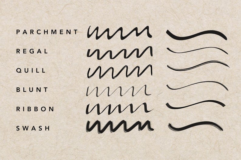 Calligraphy Bundle Procreate Brushes for Ipad, Procreate Script, Apple Pencil Brush, Digital ...