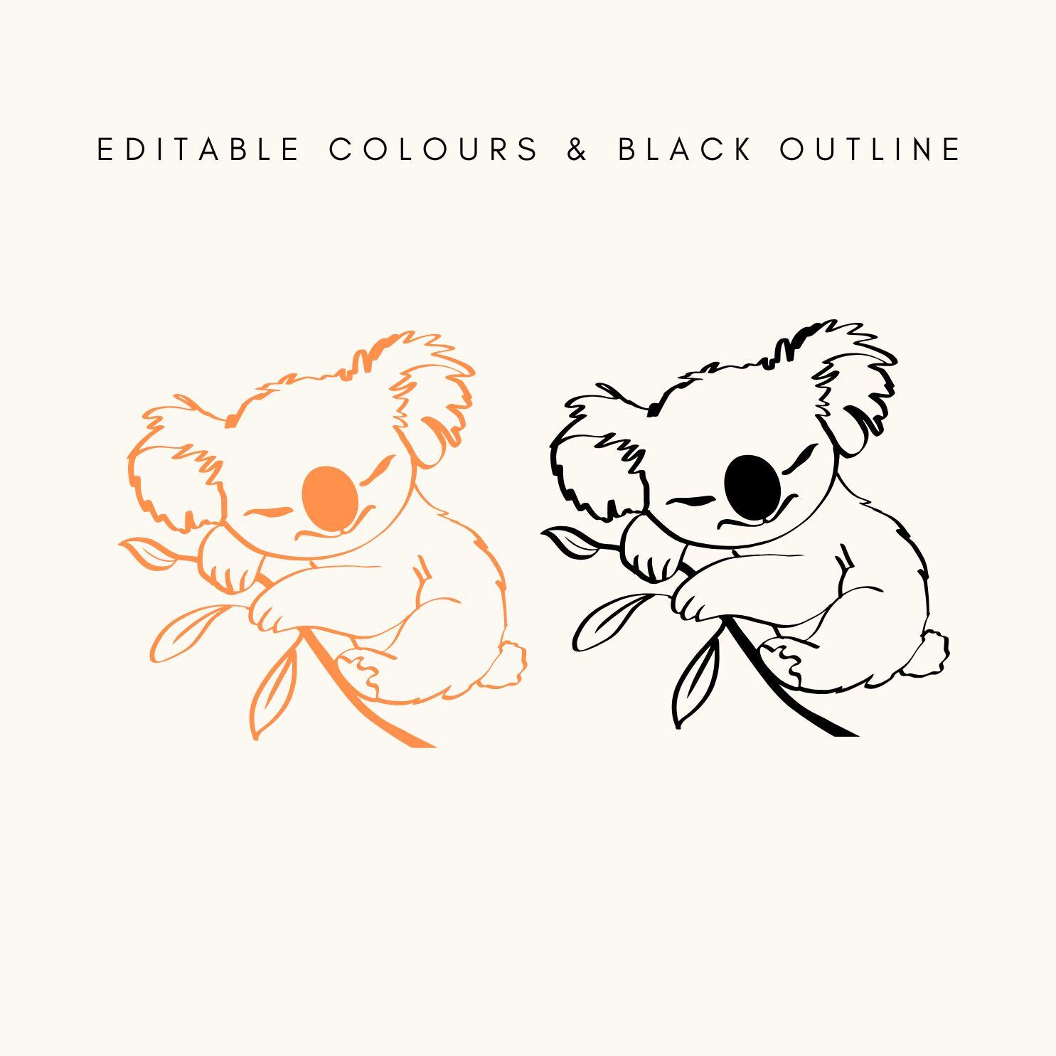 Koala Bear Clipart, Cute Koala PNG, Hand-drawn Koala Illustration ...