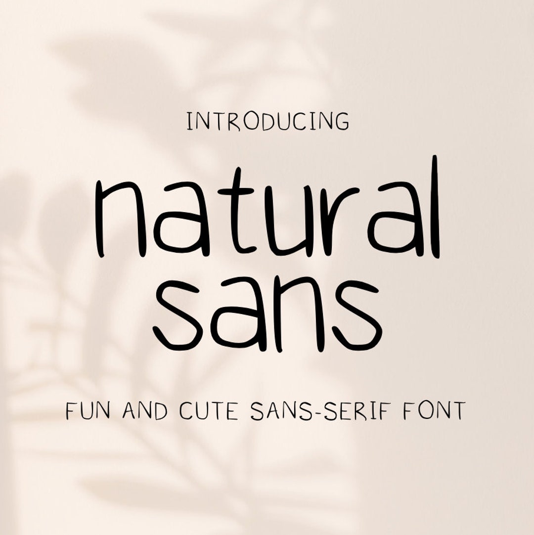 Cute Handwritten Sans Serif Font Bundle, Fun Script Typeface, Graphic ...