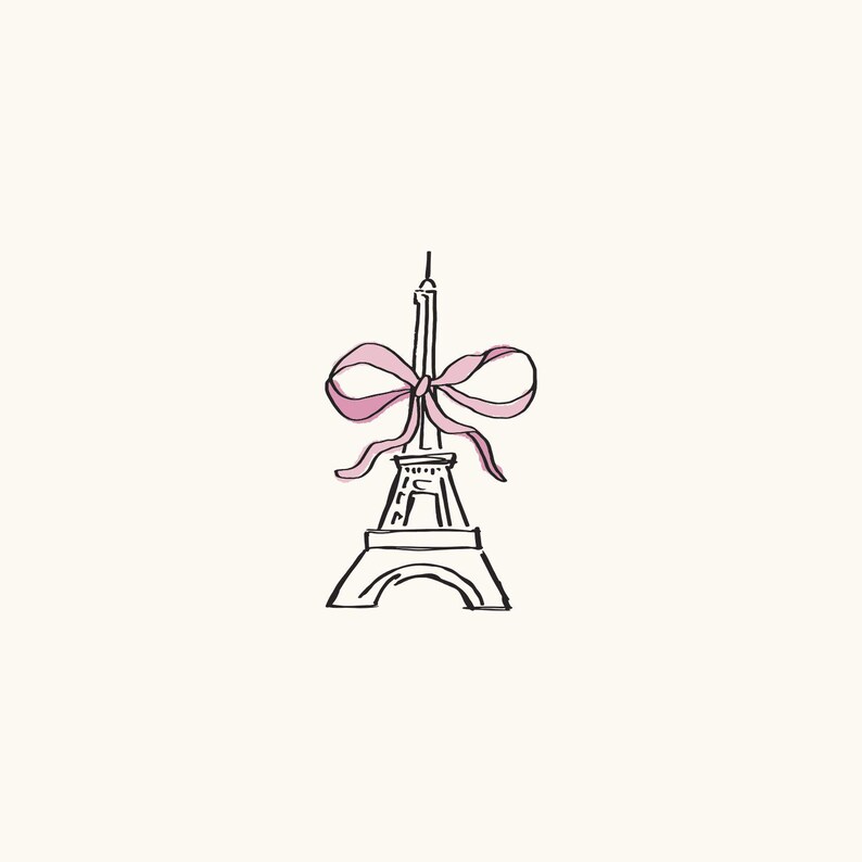 Paris Eiffel Tower Clipart, French Clipart Illustration, Whimsical ...