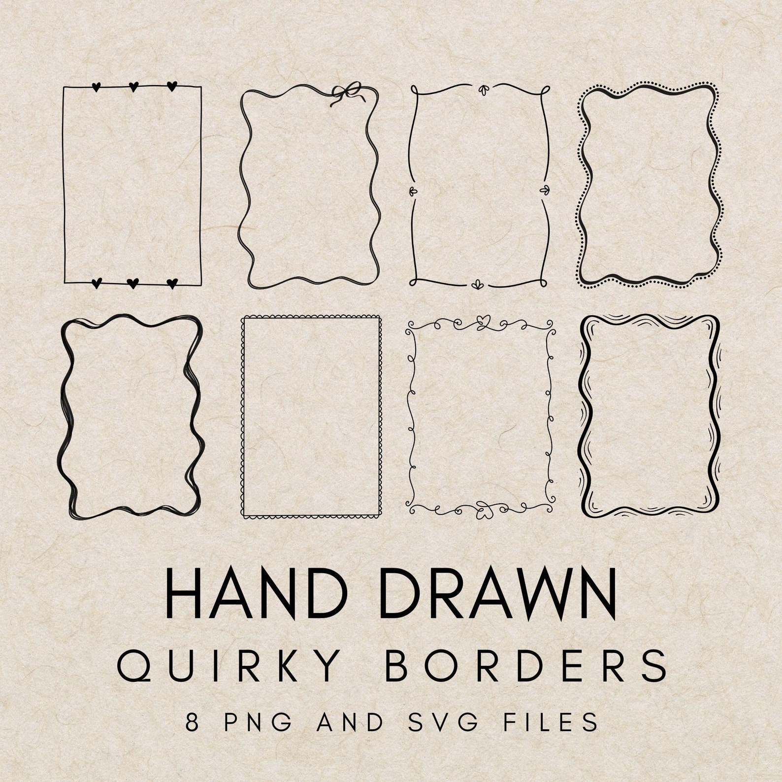 Quirky Wavy Scribble Border Illustration PNG SVG - Hand Drawn Wavy ...