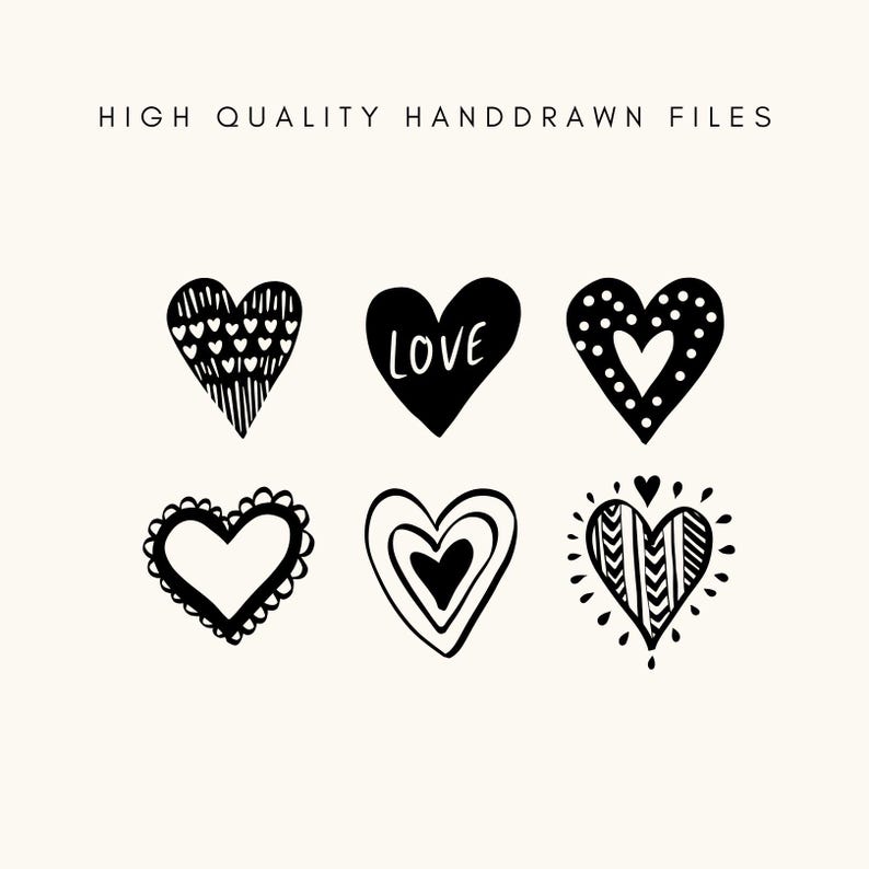 Love Hearts Valentine Clipart Digital Download, Cupid Angel Rose ...